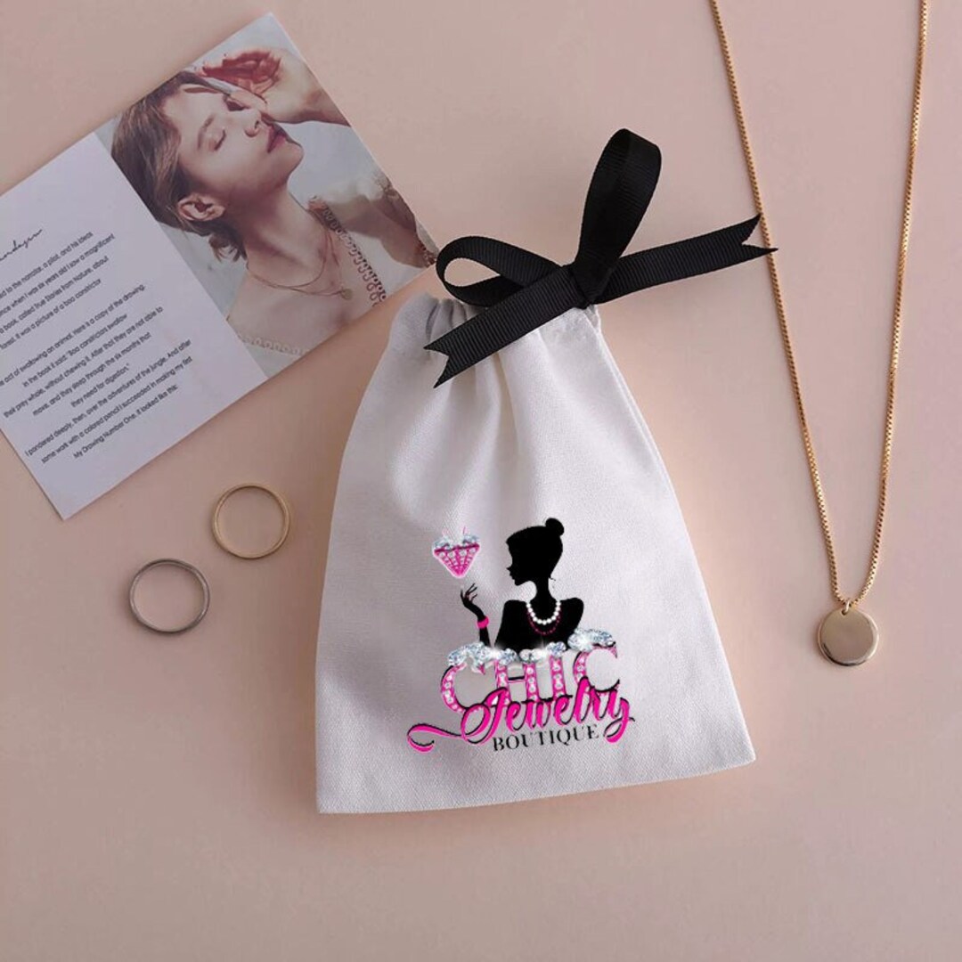 Cotton Canvas Pouch Logo Printing Custom Logo Pouch Bag With Multi ...