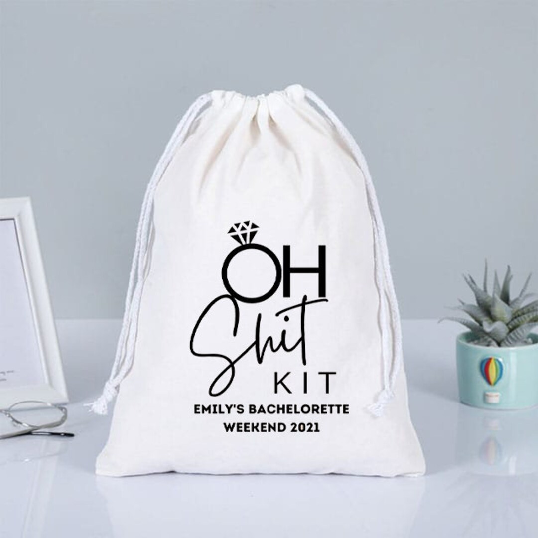 Oh Shit Kit Bags, Bachelorette Hangover Kit Bags, Survival, Recovery ...
