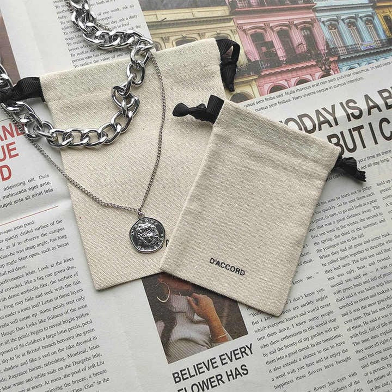 100% Cotton Drawstring Bag, Reusable Gift Pouch, Gift Bag, Eco-friendly ...