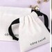 Thick Natural Organic Cotton Drawstring Bag With Grosgrain Satin Ribbon ...