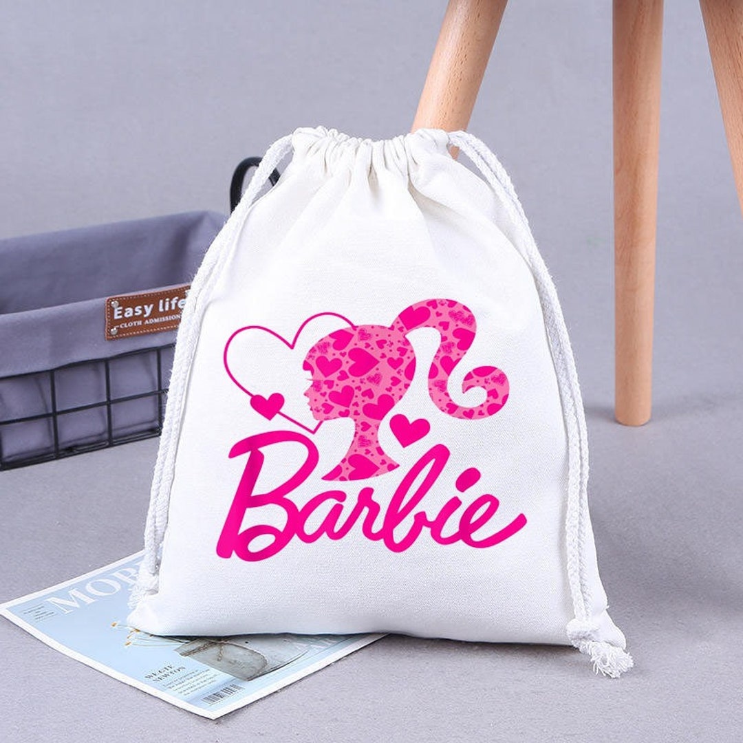 Barbie Doll Party Favor Bags Pink and Black Barbie Favor Bags Barbie ...