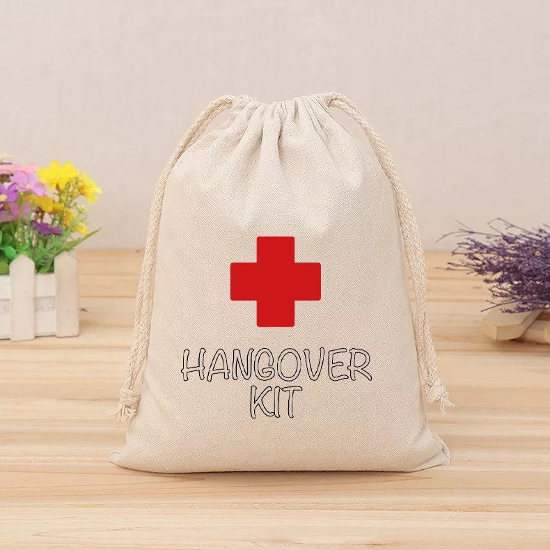 Hangover Kit Bag Recovery Kit, Custom Vacation Favor People Can Use ...
