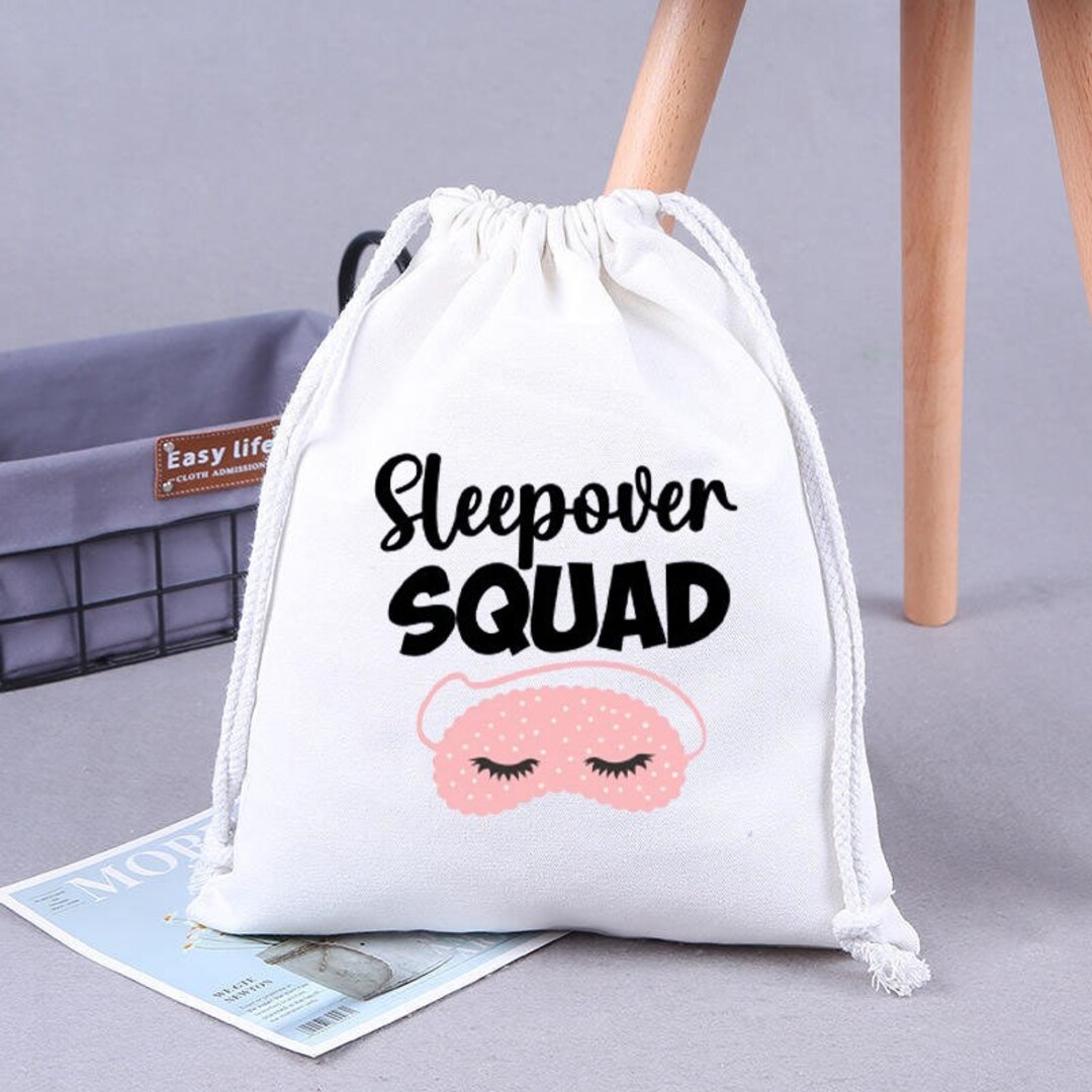 Sleepover Squad Slumber Party Favor Bag Kit Girls Party Favors Birthday ...