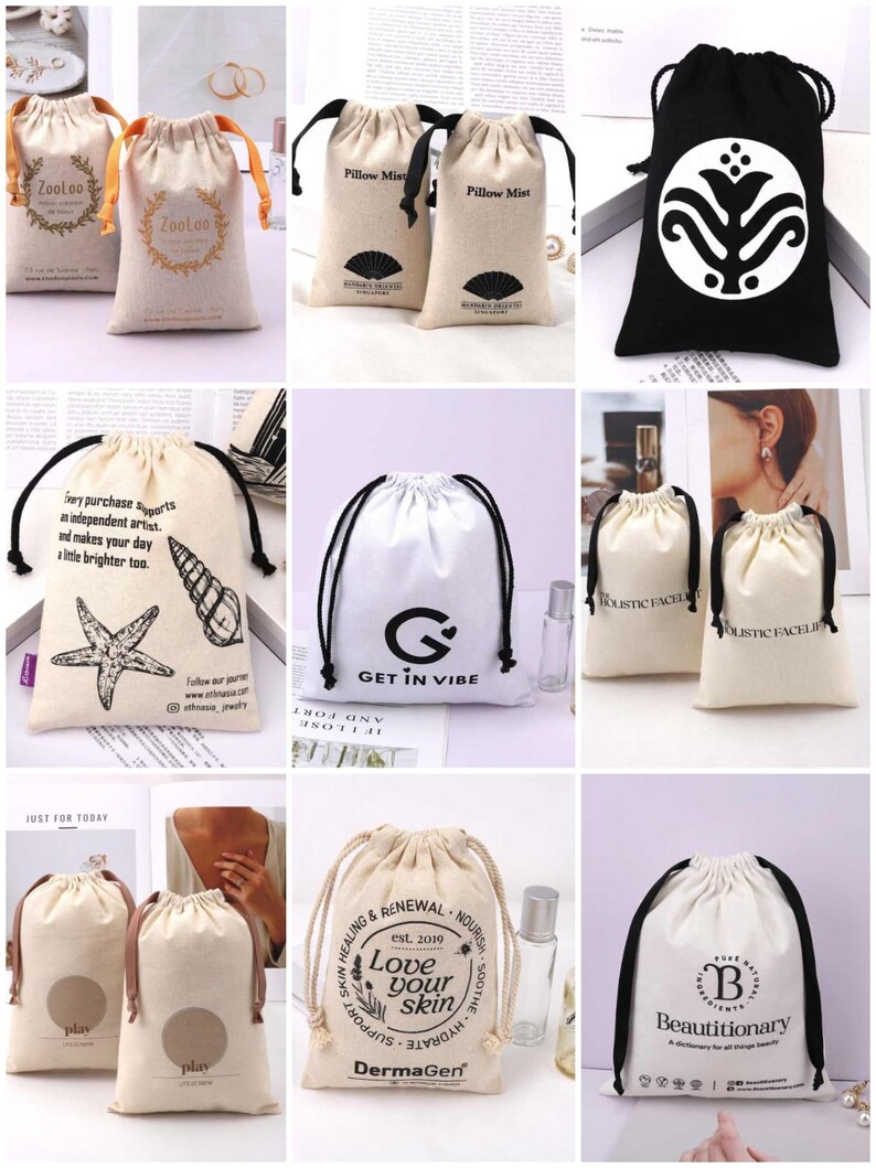 Candle Packaging Bag, Round Bottom Bag for Candles, Cotton Drawstring ...