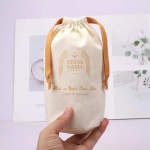 Candle Packaging Bag, Round Bottom Bag for Candles, Cotton Drawstring ...