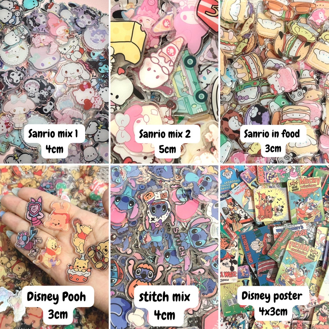 Kawaii Acrylic Charms for DIY | DIY CHARMS, Sanrio, Stitch, Disney ...