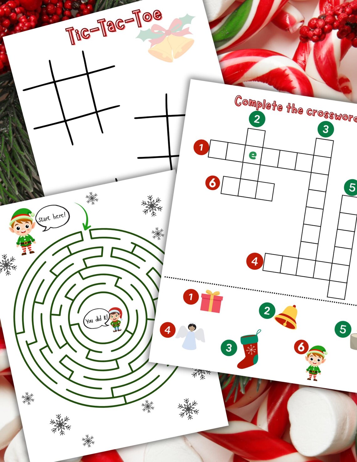Kids Christmas Activity Pages - 20 Printable Sheets - Digital Download ...