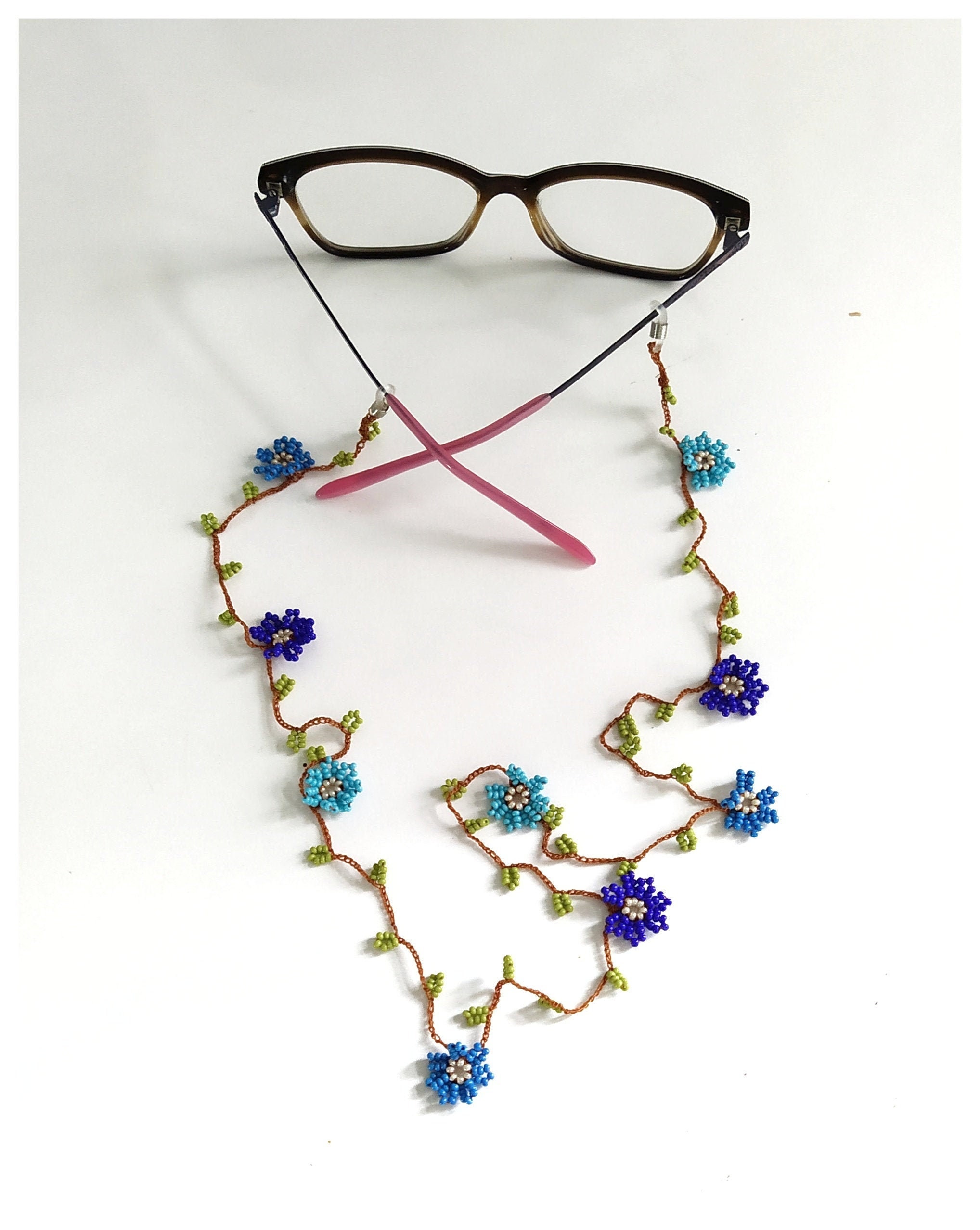 Unique Glasses Chains Beaded Handmade Lace Eyeglass Lanyard Strap for ...