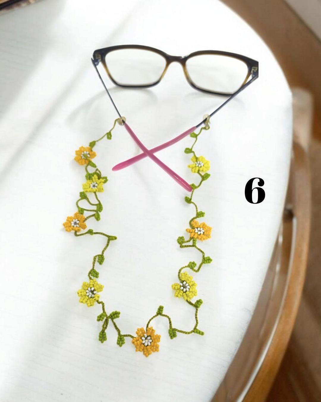Unique Glasses Chains Beaded Handmade Lace Eyeglass Lanyard Strap for ...