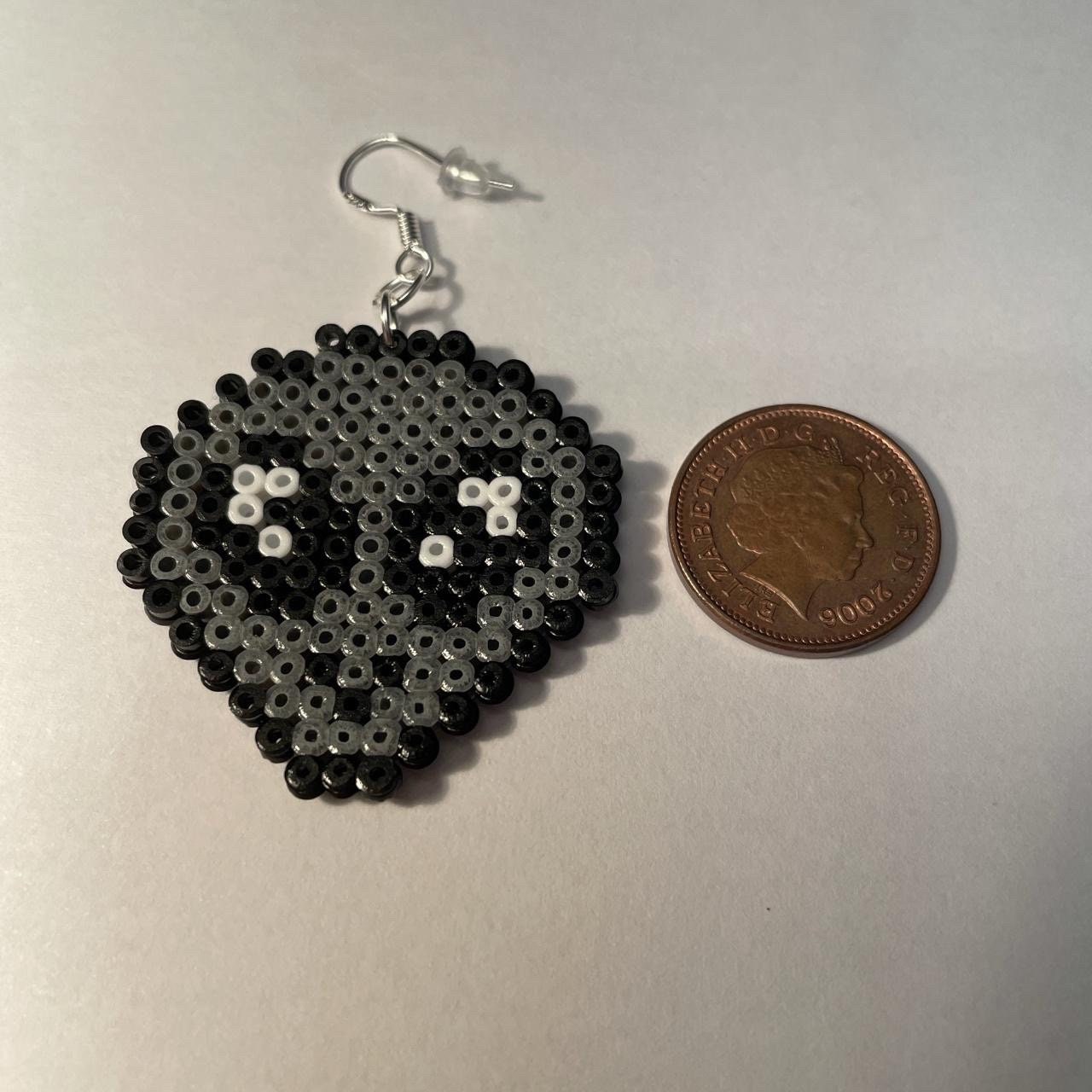 Novelty Handmade Alien Head Hama Perler Bead Earrings - Etsy