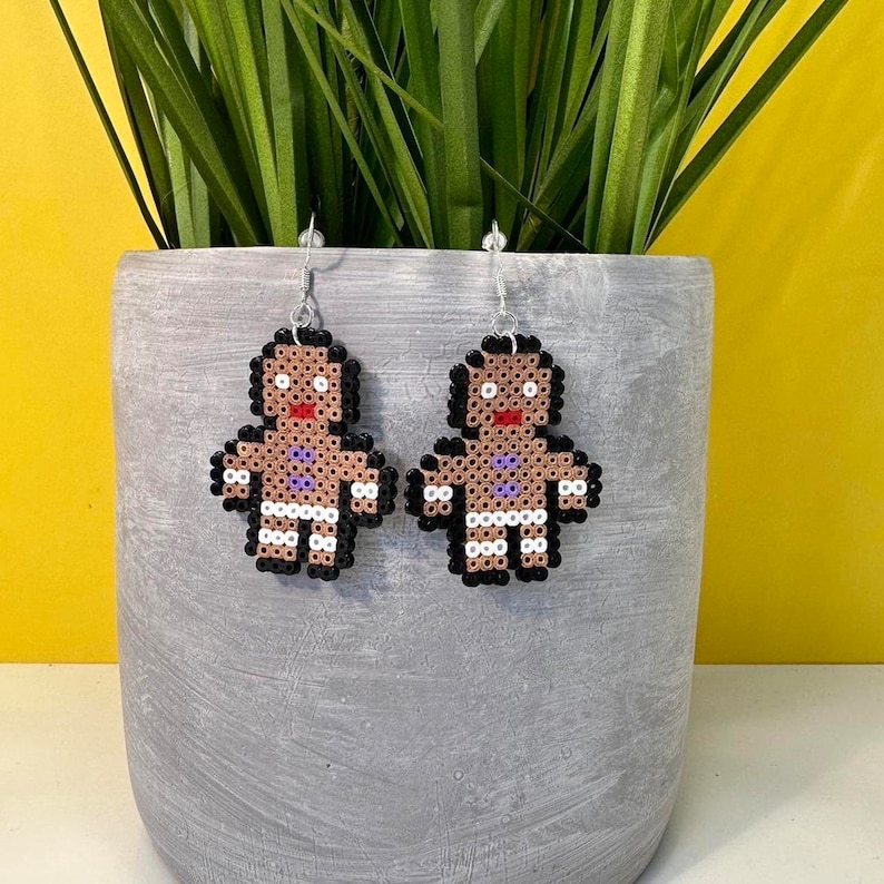 Novelty Handmade the Gingerbread Man / Gingy From Shrek Hama Perler ...