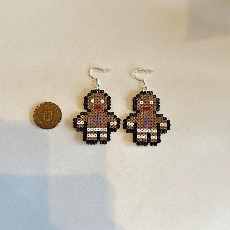 Novelty Handmade the Gingerbread Man / Gingy From Shrek Hama Perler ...