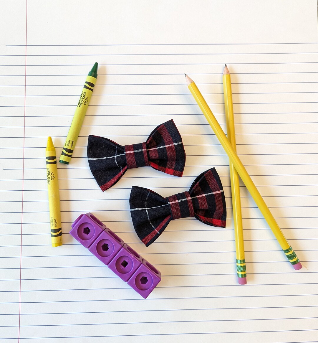School Uniform Bows, Navy Blue, Red, and White Plaid Uniform, School ...