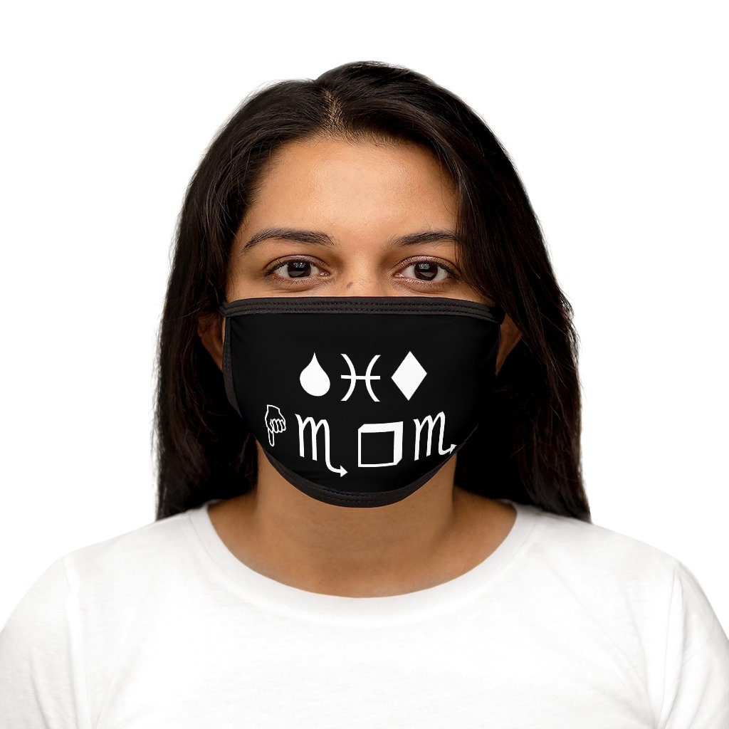 Wingdings Sit Here Mixed-Fabric Face Mask - Etsy.de
