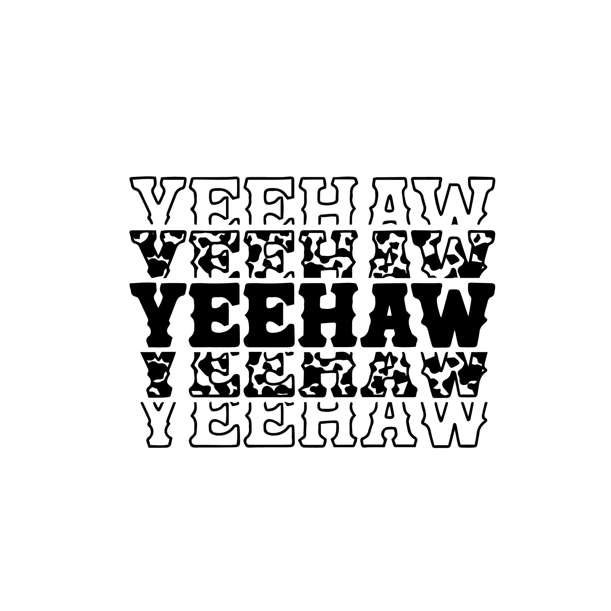 Yeehaw Design Svg Yeehaw Png Retro Yeehaw Png and Svg Front - Etsy