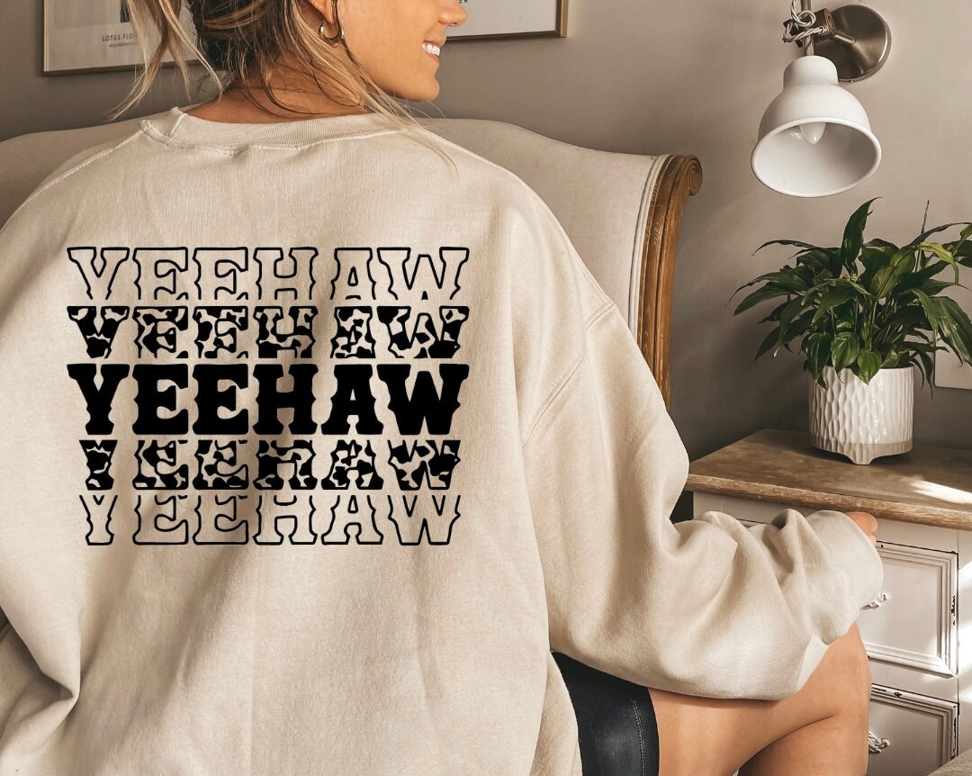 Yeehaw Design Svg Yeehaw Png Retro Yeehaw Png and Svg Front - Etsy