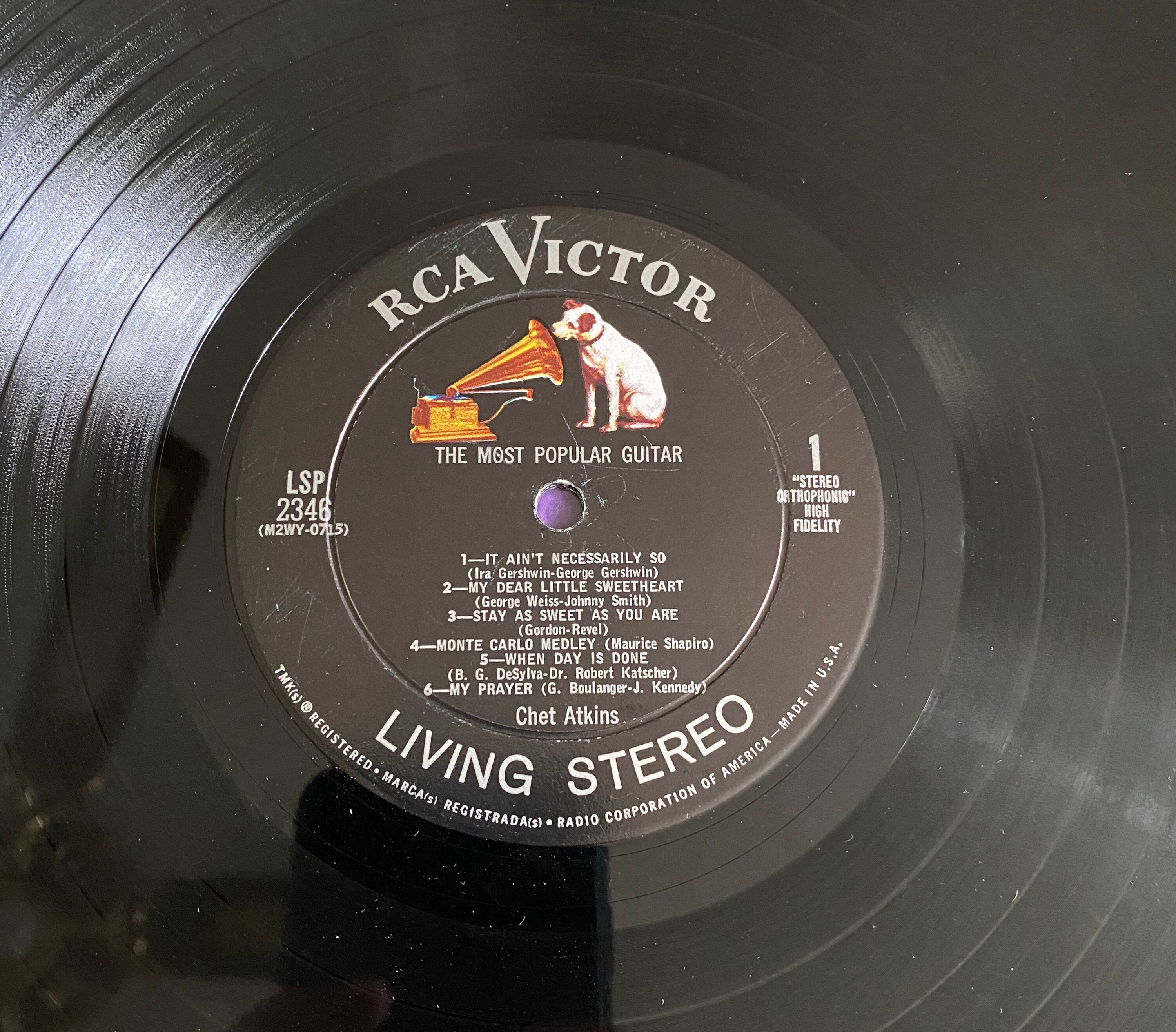 Vinyl Chet Atkins the Most Popular Guitar Cheesecake Cover 33 Original ...