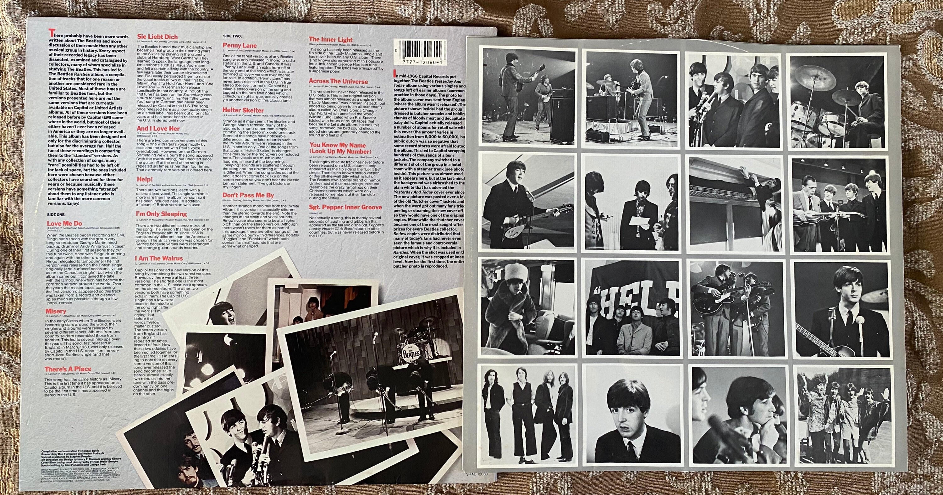 Vinyl BEATLES Rarities SHAL 12060 Capitol Rainbow VG++ Butcher Gatefold ...