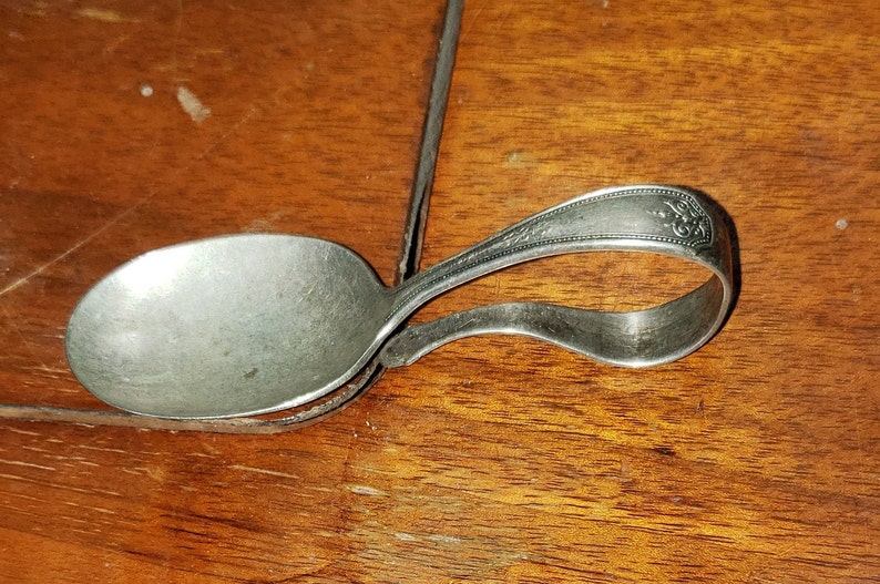 Bent Handled Baby Spoon - Etsy