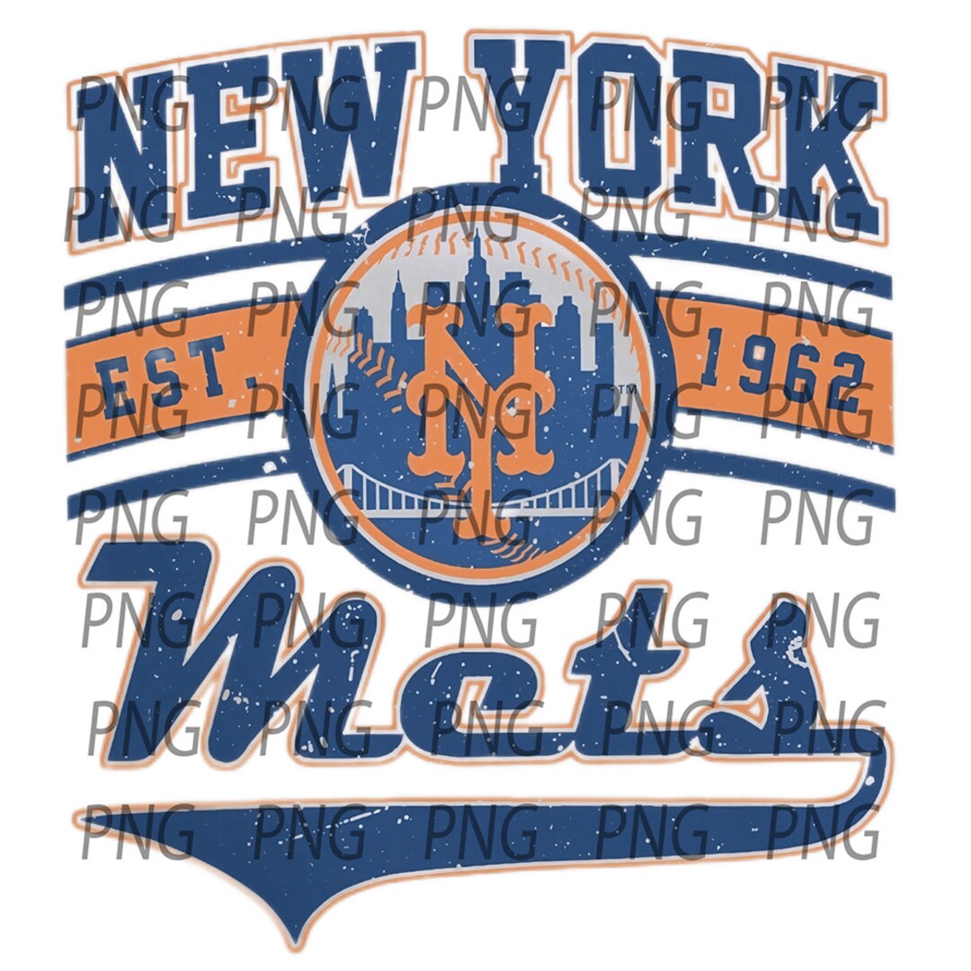 Vintage New York Met Crewneck PNG Mets EST 1962 Png New York - Etsy