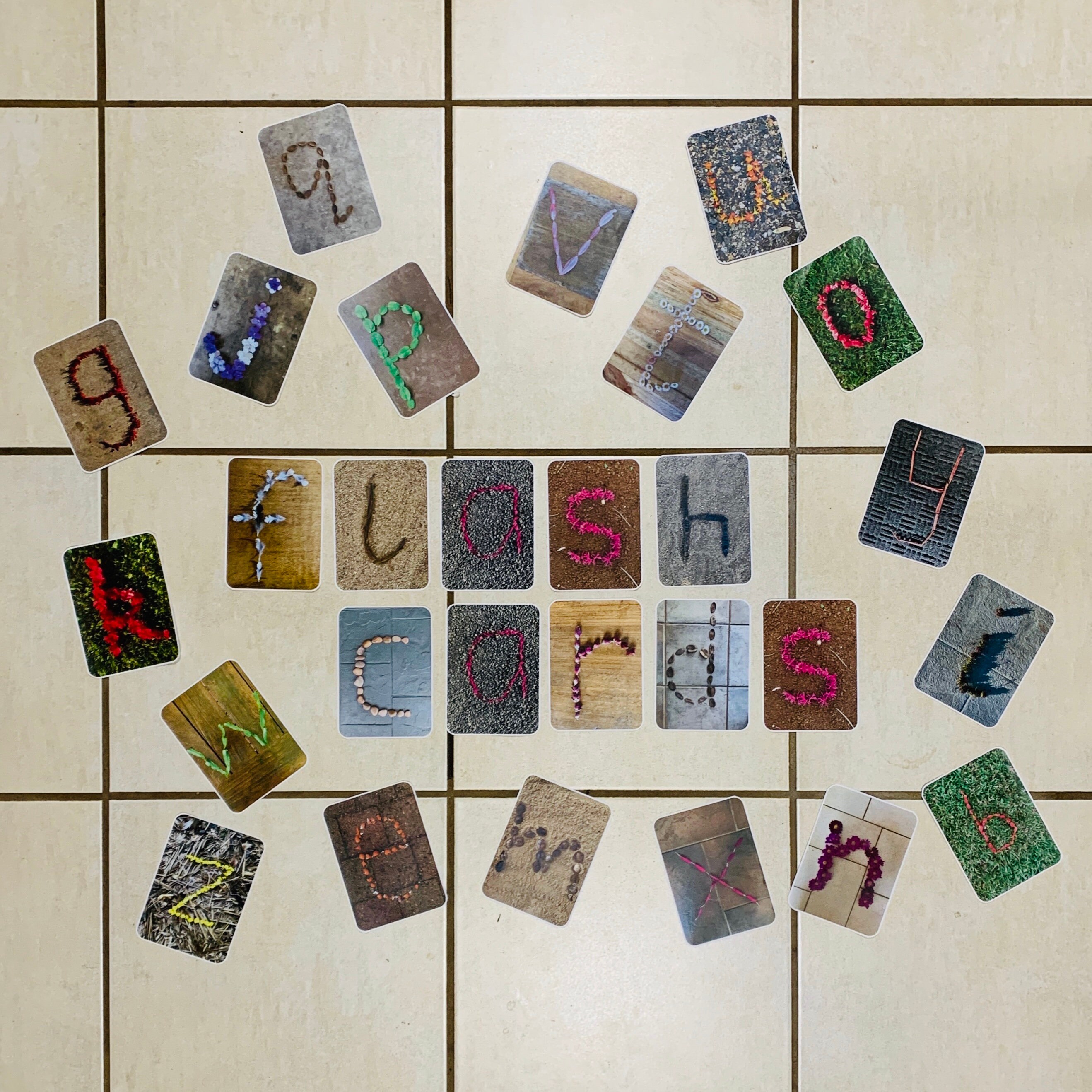 Printable Nature Based ‘ABC’ Flash Card - Etsy