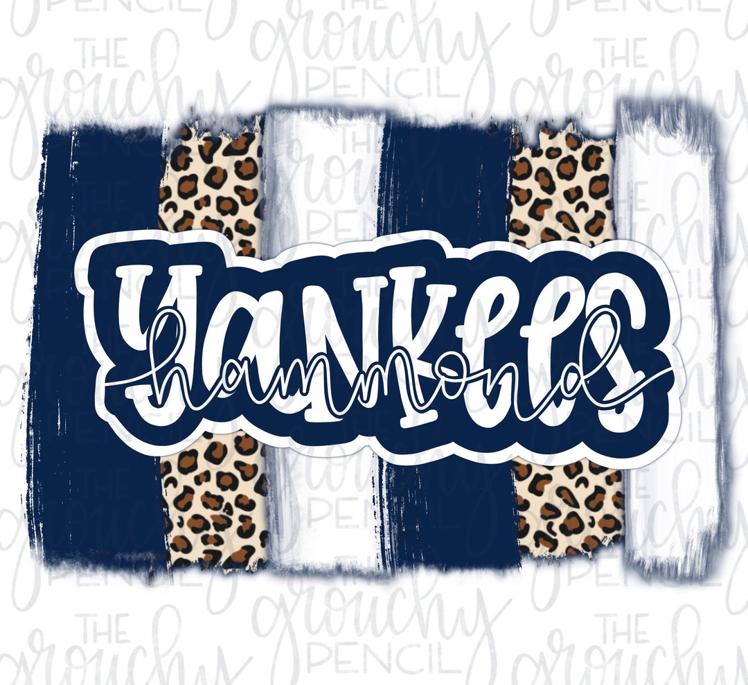 Hammond Yankees Baseball Handlettered PNG File - Etsy