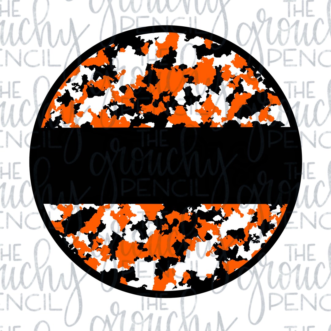 Black and Orange Camo Background PNG File for Sublimation, Digital ...