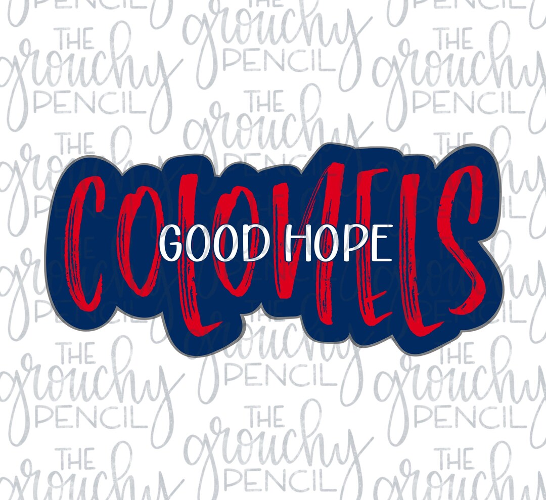 Good Hope Colonels Softball Basketball Football Baseball Handlettered ...