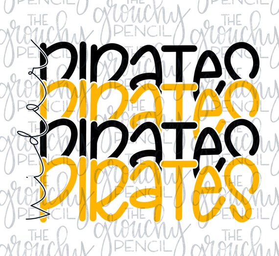 Vidor Pirates Baseball Softball Basketball Football Team Name - Etsy