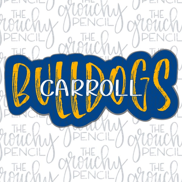Carroll Bulldogs Png - Etsy