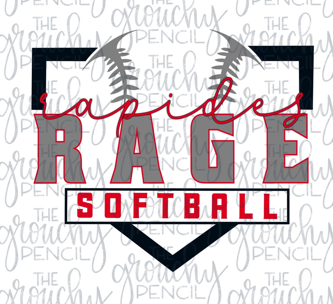 Rapides Rage Softball Team Name Graphic PNG Sublimation - Etsy