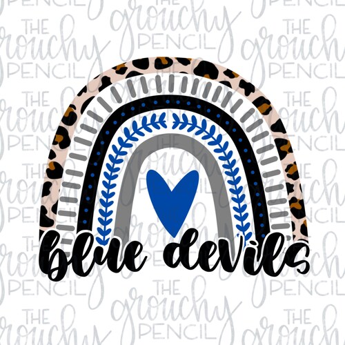 Blue Devils Heart SVG/PNG - Etsy