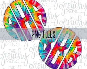 Tye Dye Letters - Etsy