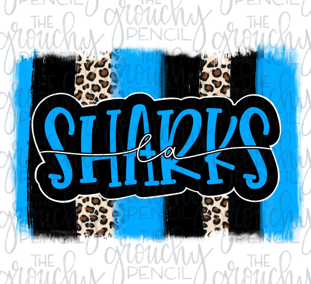La Sharks Baseball Softball Basketball Football Team Name Graphic PNG ...