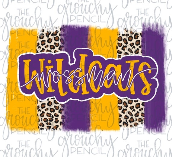 Wossman Wildcats Baseball Softball Basketball Football Team - Etsy
