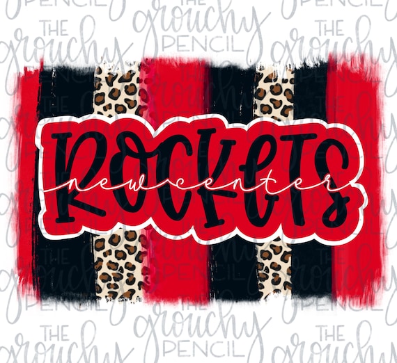 New Center Rockets Baseball Softball Basketball Football Team - Etsy