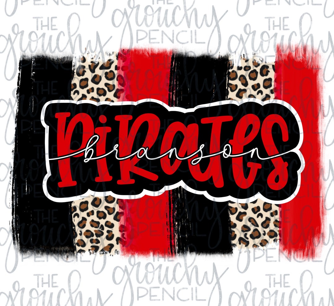 Branson Pirates Baseball Softball Basketball Football Team Name Graphic ...