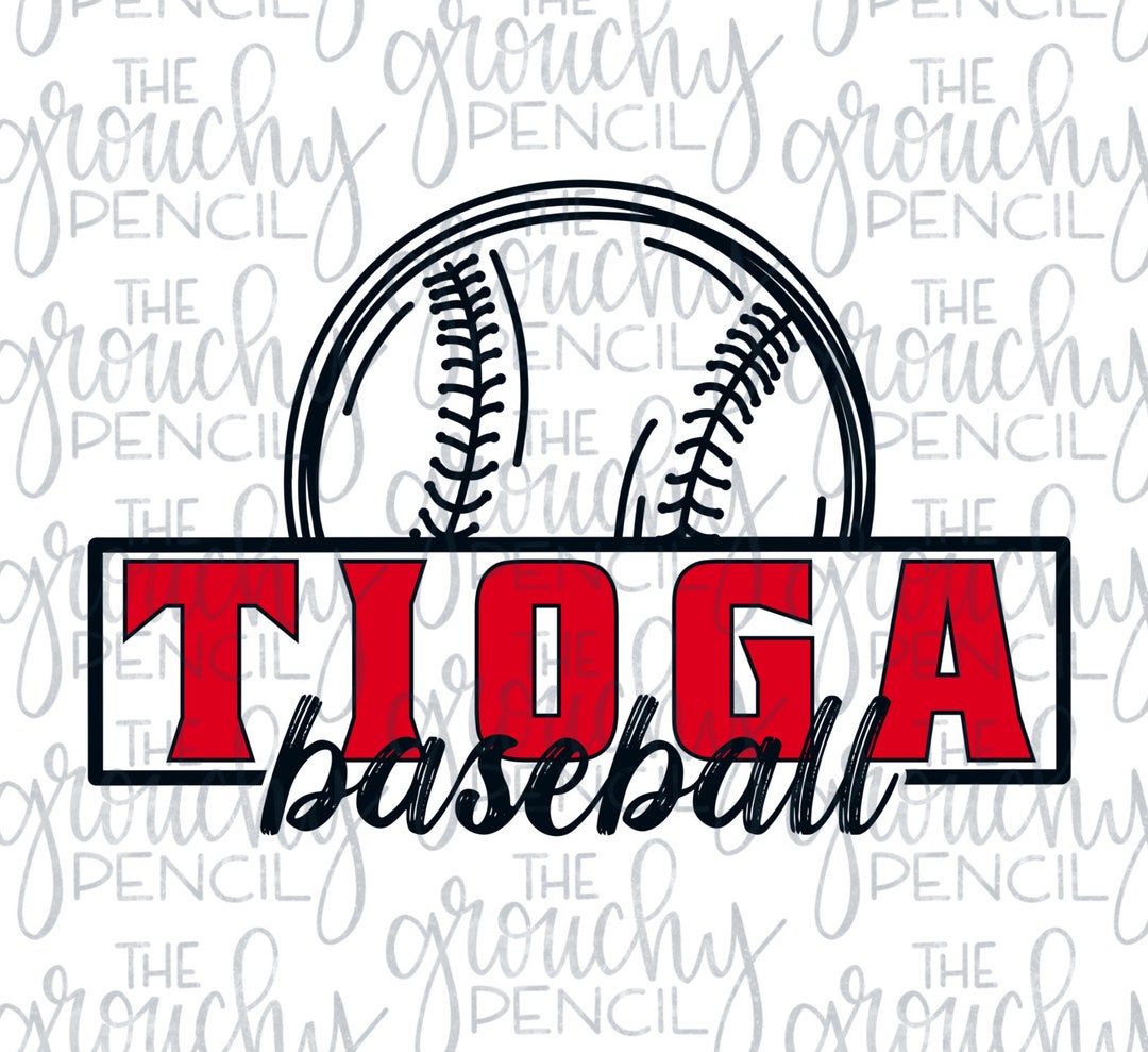 Tioga Indians Baseball Team Name Graphic PNG Sublimation Transfer File ...