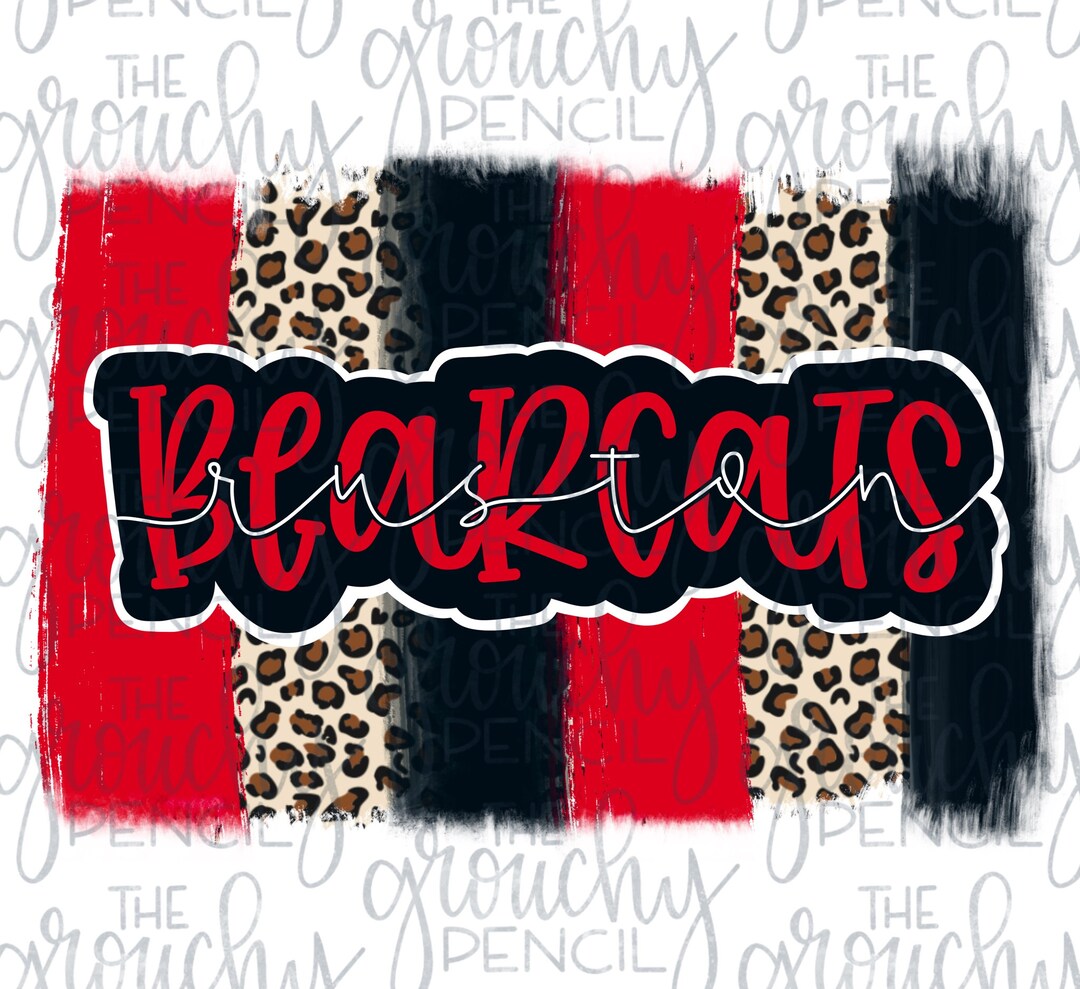 Ruston Bearcats Baseball Softball Basketball Football Team Name Graphic ...
