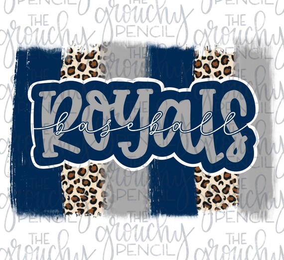 Royals Baseball Team Name Graphic PNG Sublimation Transfer | Etsy