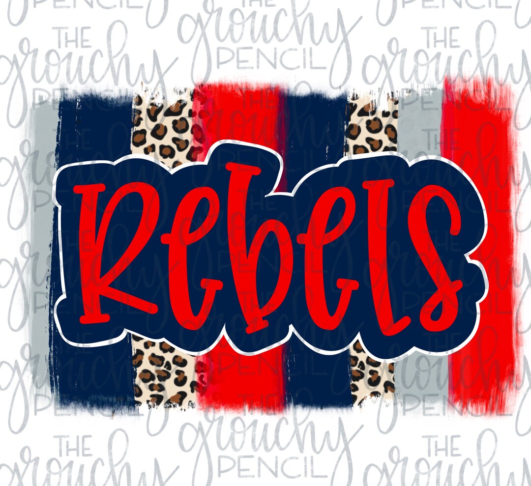Rebels Football Handlettered PNG File - Etsy