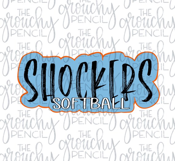 Shockers Softball Team Name Graphic PNG Sublimation Transfer - Etsy