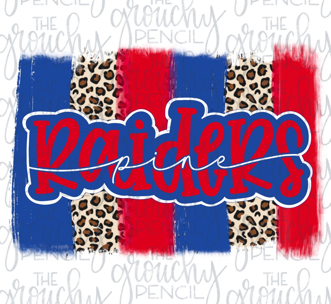 Pine Raiders Handlettered PNG File Sublimation Transfer File - Etsy