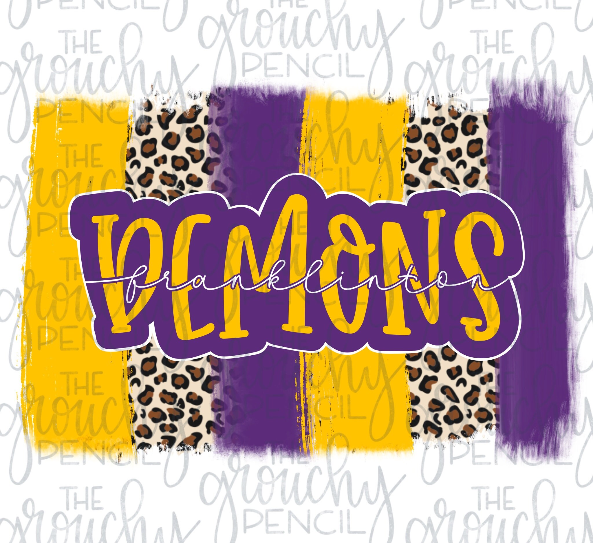 Franklinton Demons Handlettered PNG File Sublimation Transfer - Etsy