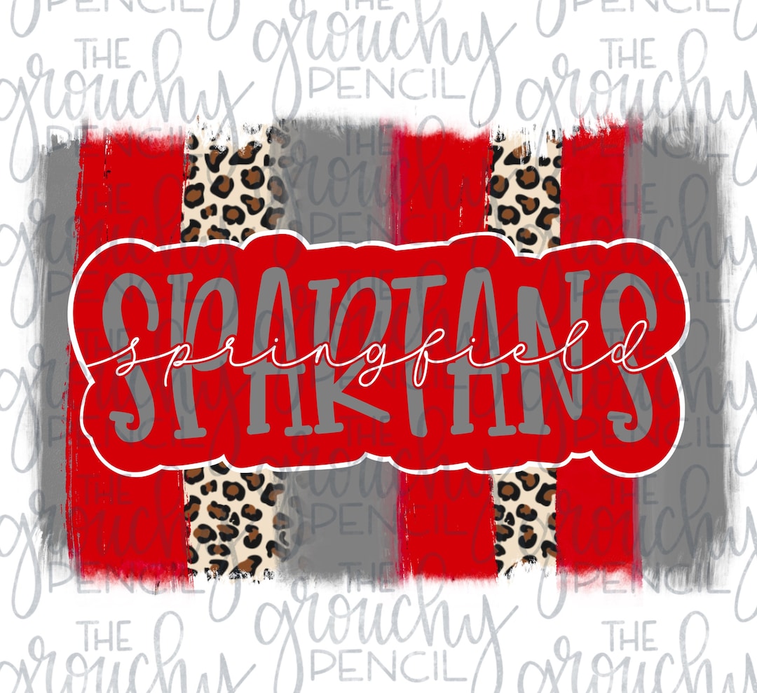 Springfield Spartans Baseball Softball Basketball Football Team Name ...