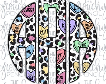 Candy Heart Alphabet Png - Etsy