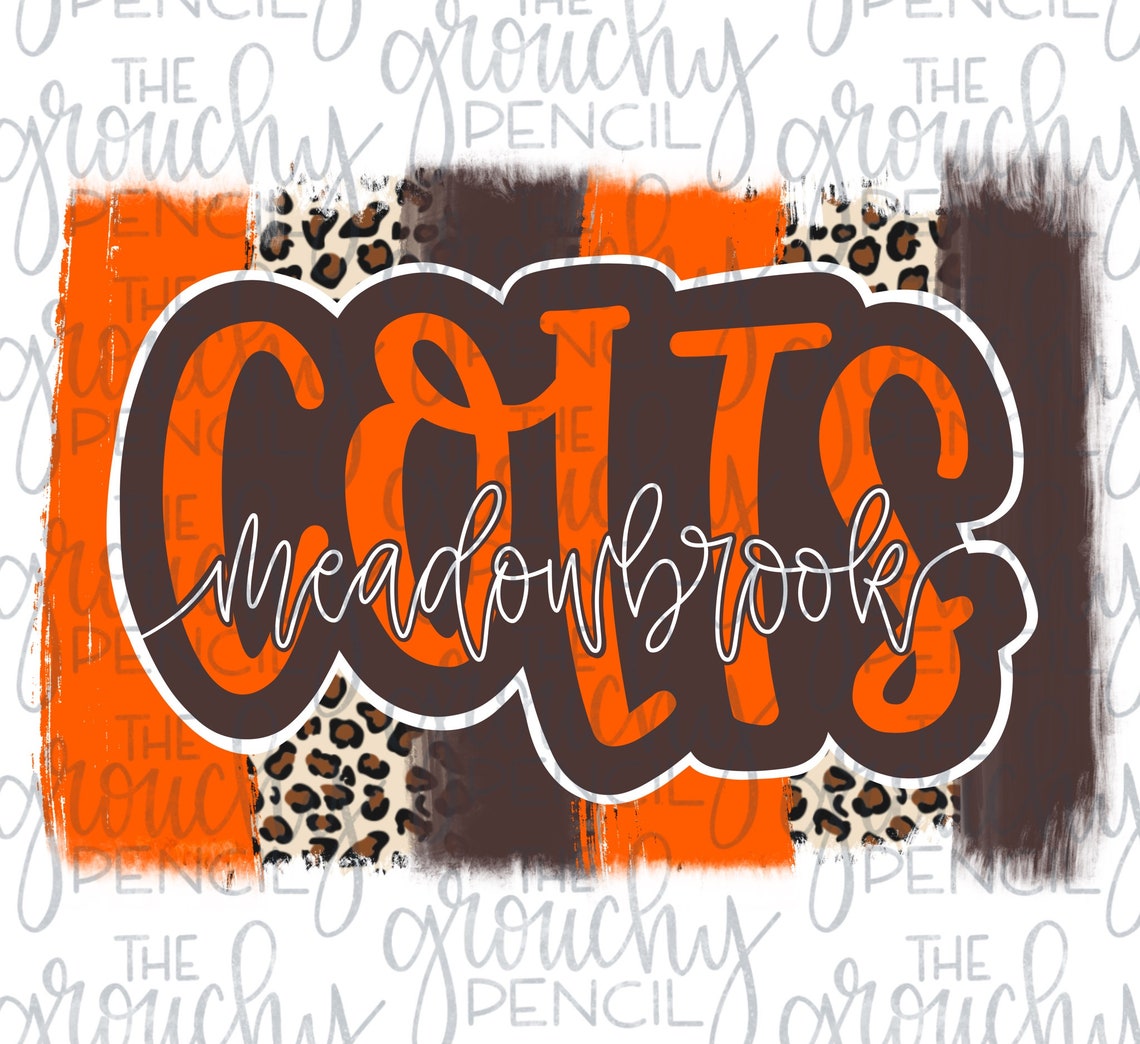 Meadowbrook Colts Baseball Softball Basketball Football Team - Etsy