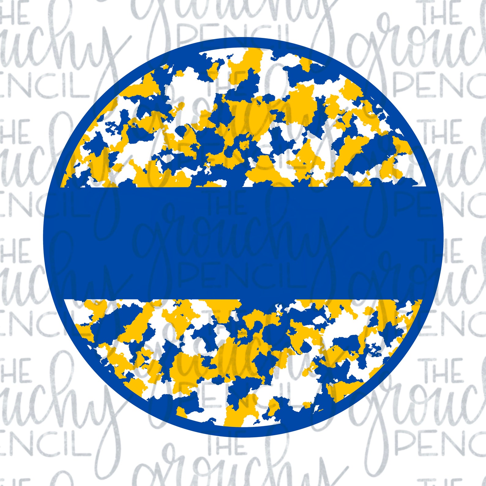 Blue and Yellow Camo Background PNG File for Sublimation, Digital ...
