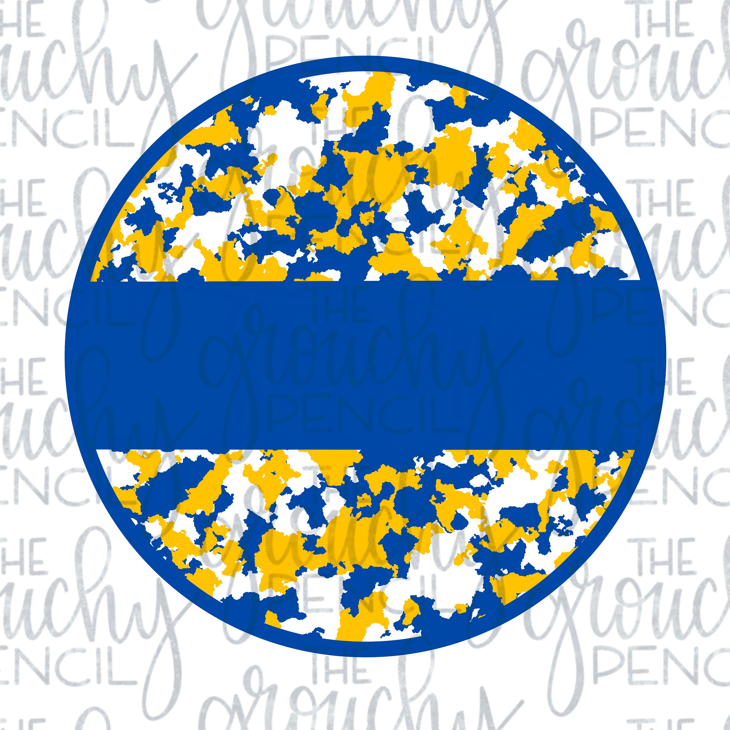 Blue and Yellow Camo Background PNG File for Sublimation, Digital ...