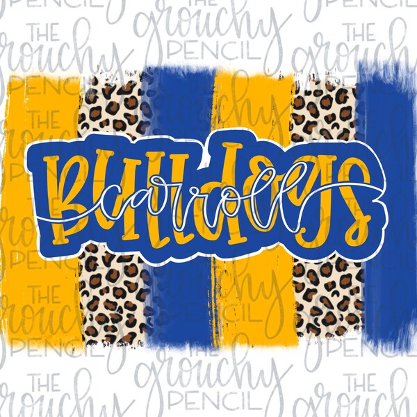 Carroll Bulldogs Png - Etsy